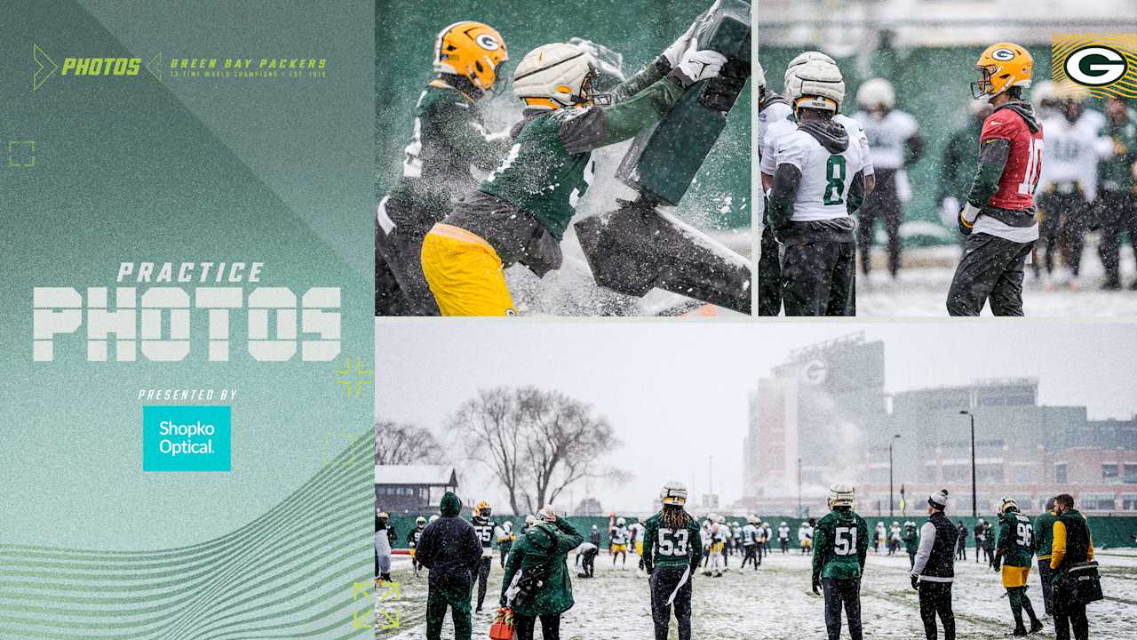 Photos: Snow falls in Green Bay ahead of Week 16 game