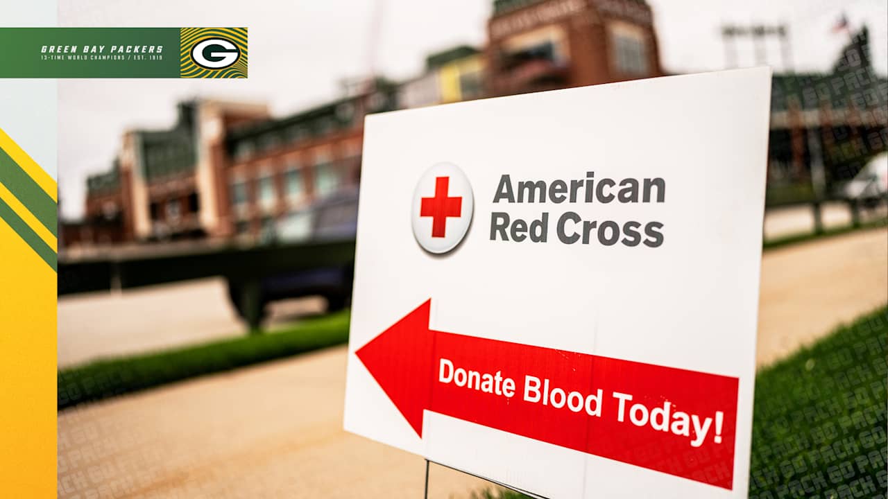 Packers, Red Cross celebrate blood drive milestone