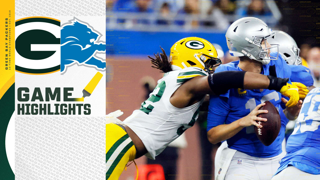 Rashan Gary sacks Jared Goff on fourth down | Packers vs. Lions