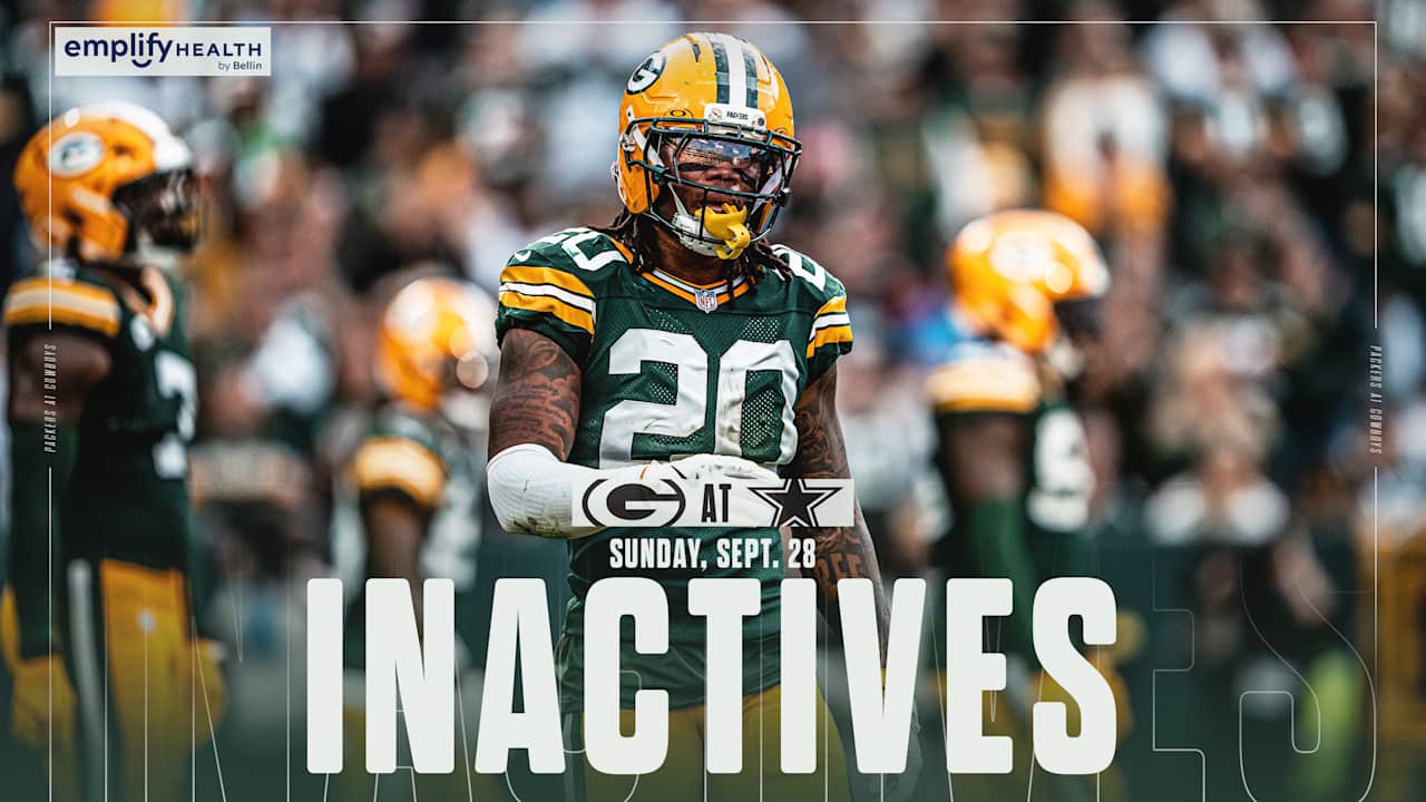 S Javon Bullard active for Green Bay | Packers-Cowboys inactives