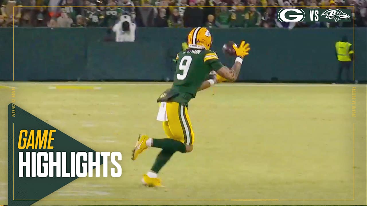 Malik Willis FIRES pass to Christian Watson | Packers vs. Ravens