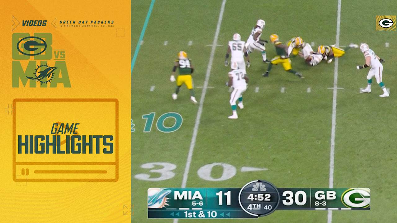 SACKED by Kenny Clark | Packers vs. Dolphins