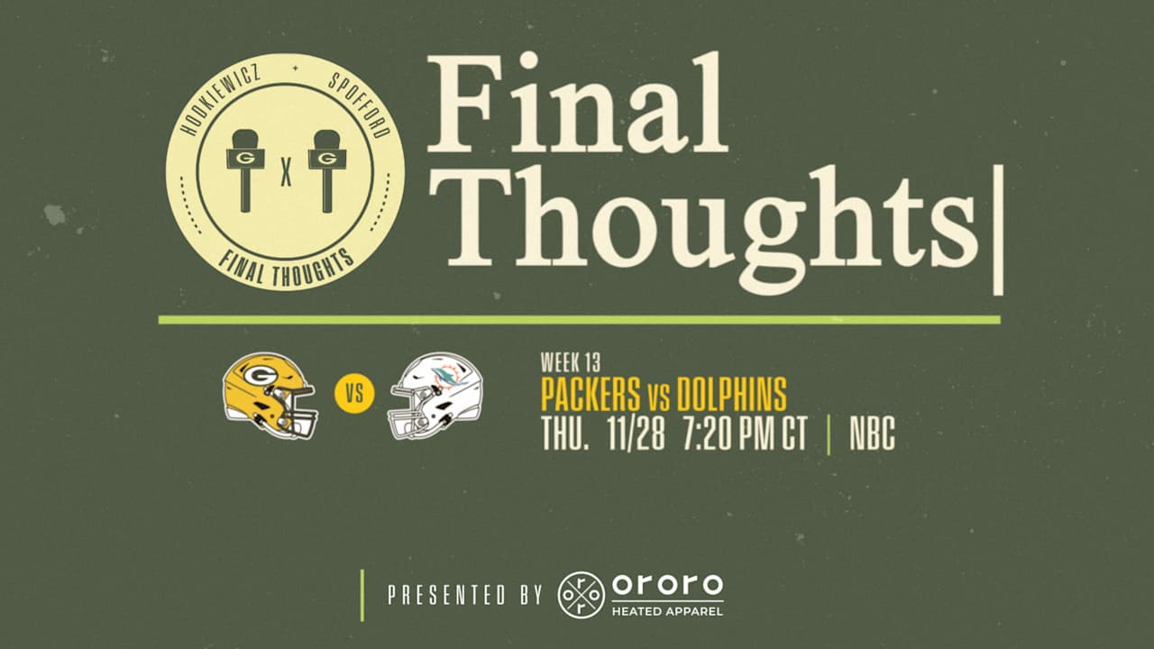 Final Thoughts: Packers vs. Dolphins | Week 13