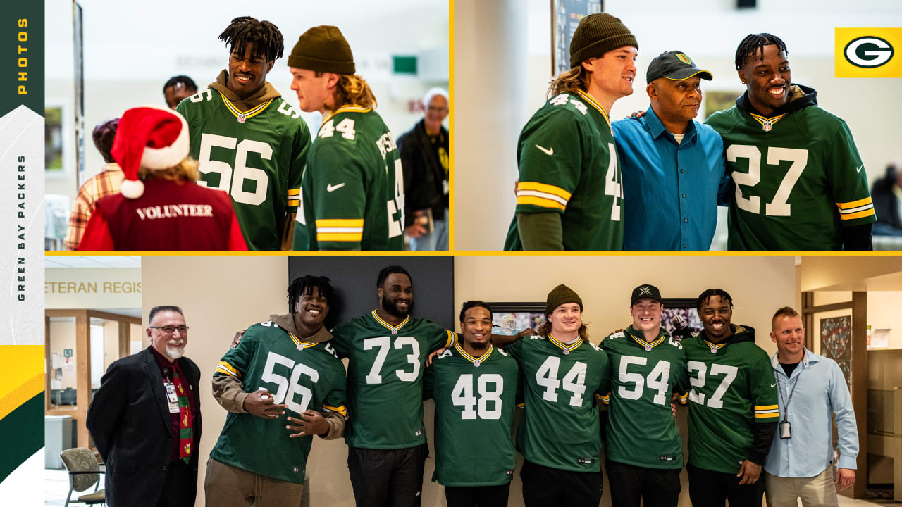 Photos: Packers players surprise veterans at Green Bay VA Clinic