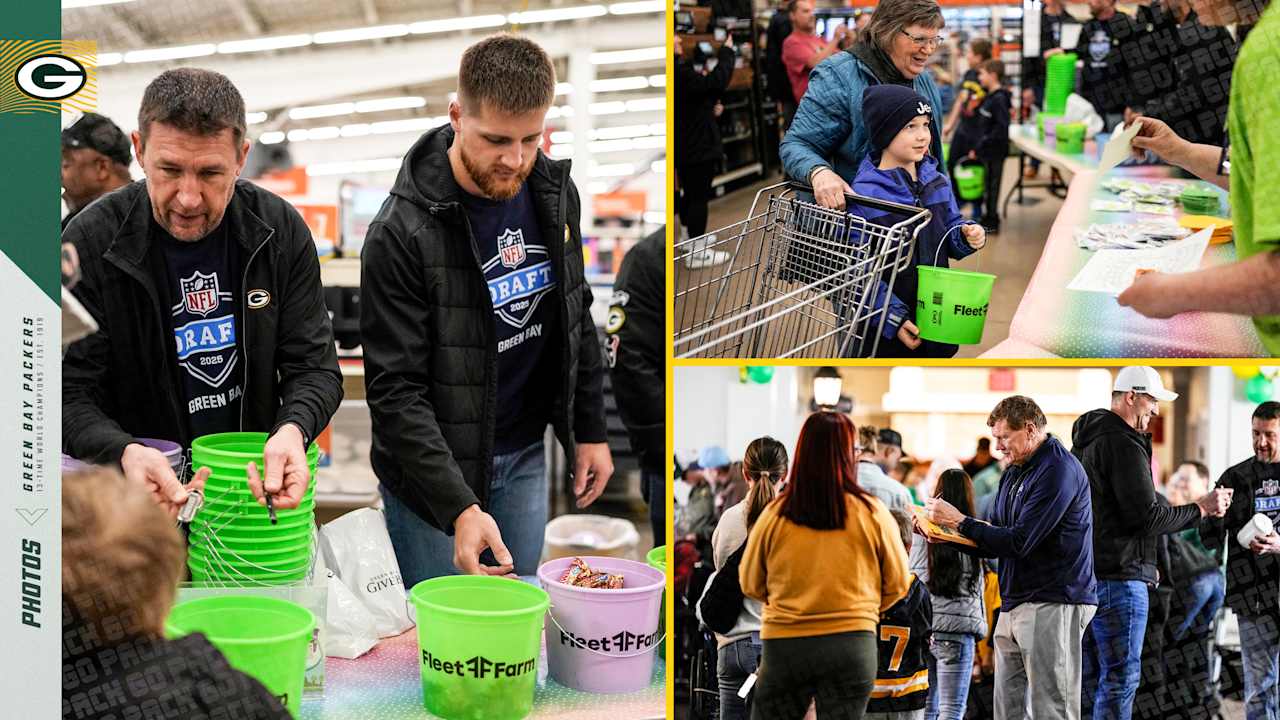 Photos: Packers Tailgate Tour puts together Easter baskets