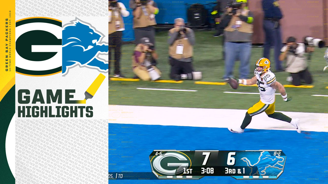Tucker Kraft scores his first touchdown on 9-yard catch | Packers vs. Lions