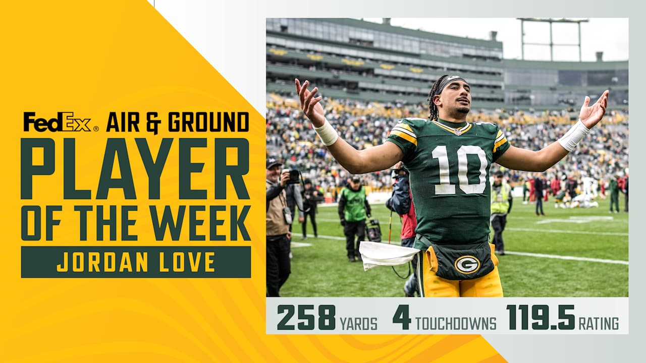 Packers QB Jordan Love named FedEx Air and Ground Player of Week 6