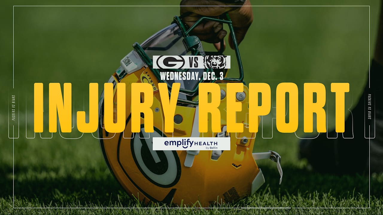 Packers-Bears Injury Report | Dec. 3, 2025