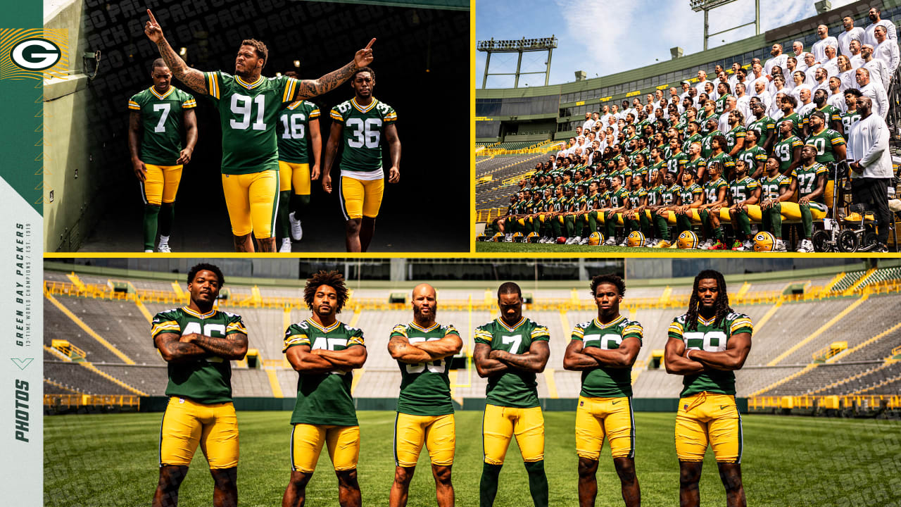 Behind the scenes: Packers take 2024 team photo inside Lambeau Field
