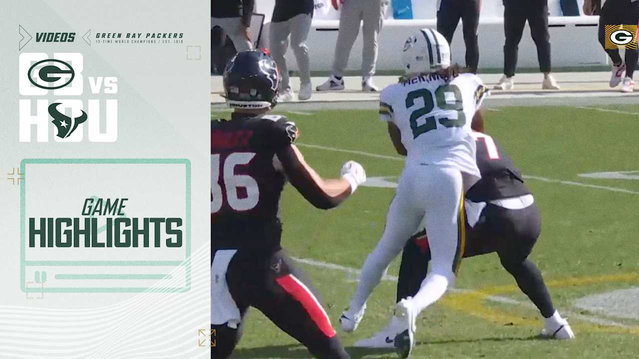 Xavier McKinney SACKS Stroud | Packers vs. Texans