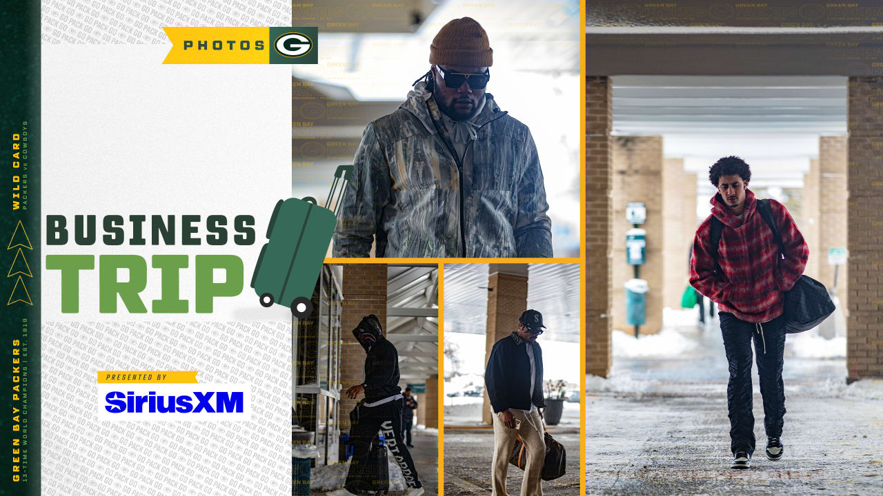 Photos: After blizzard, Packers players leave airport in Green Bay ...