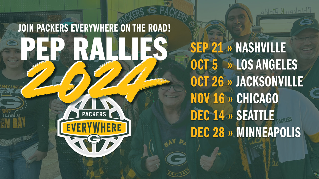 Packers Everywhere to host free pep rallies for fans at six away games ...