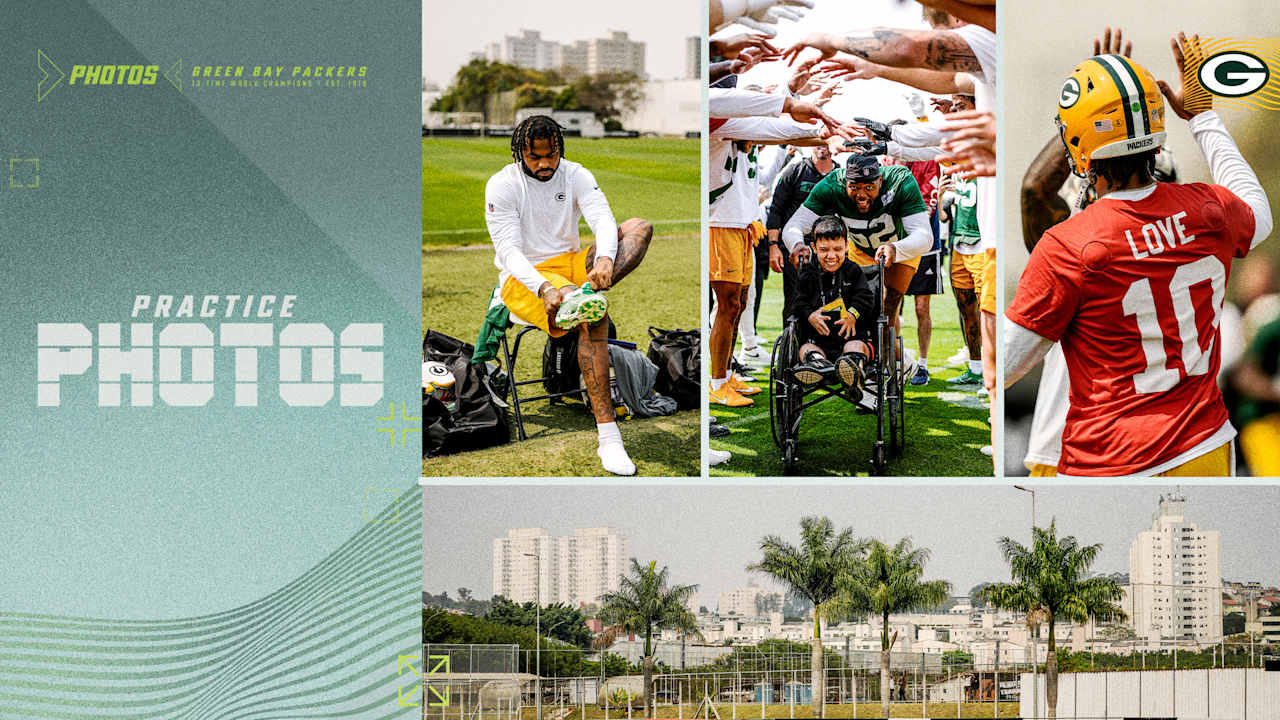 Photos: Packers hold practice in Brazil day before season-opener