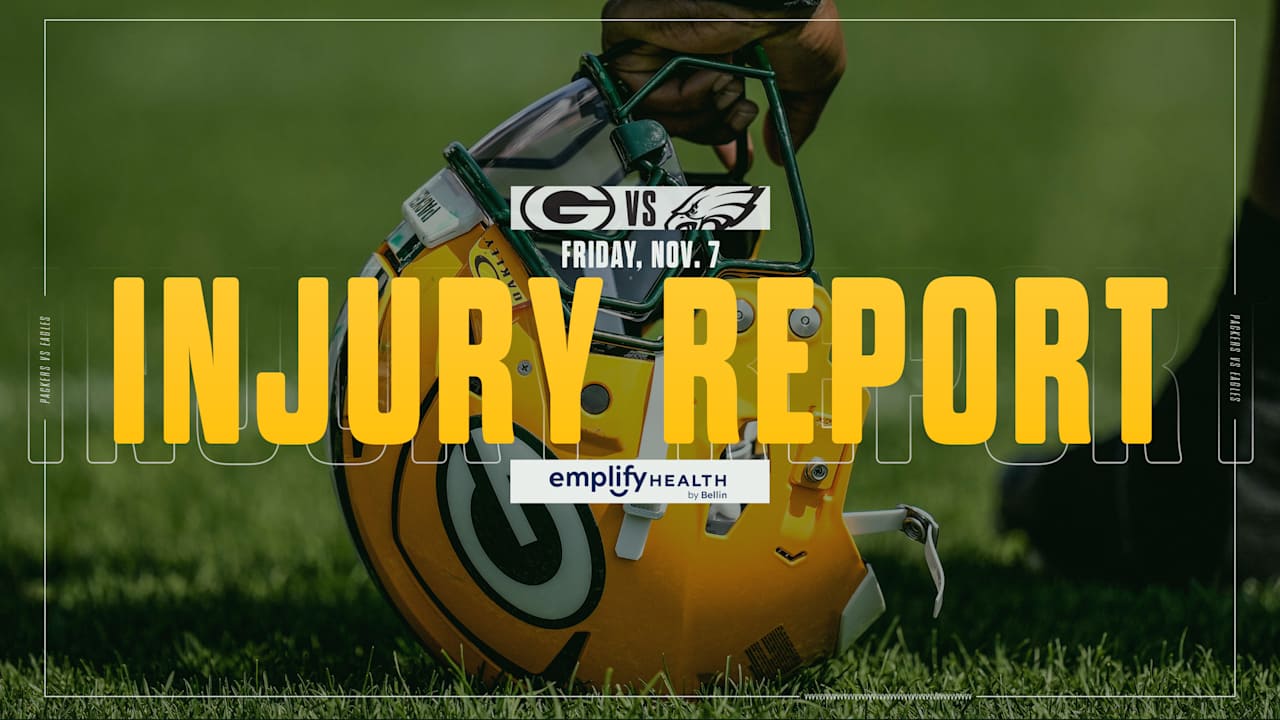 Packers-Eagles Injury Report | Nov. 7, 2025