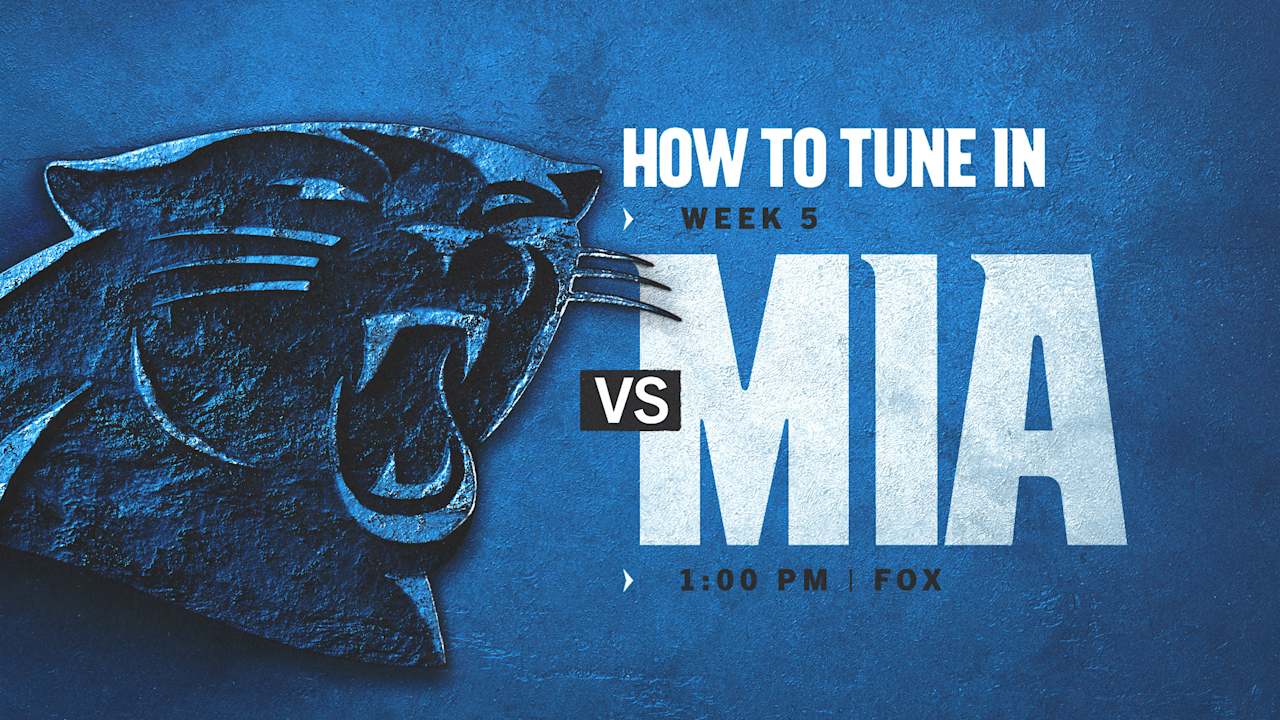 How to Watch Carolina Panthers vs. Miami Dolphins Week 5 - BVM Sports