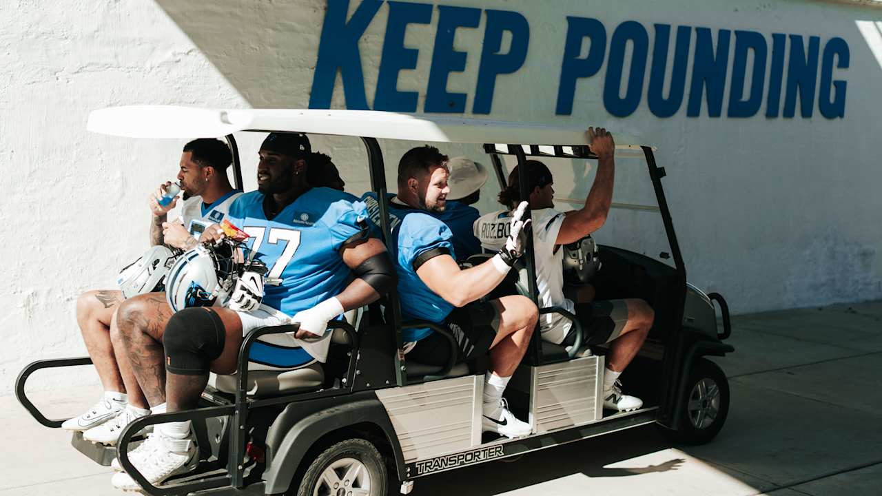 Panthers offensive line has options, and they're using many at the moment