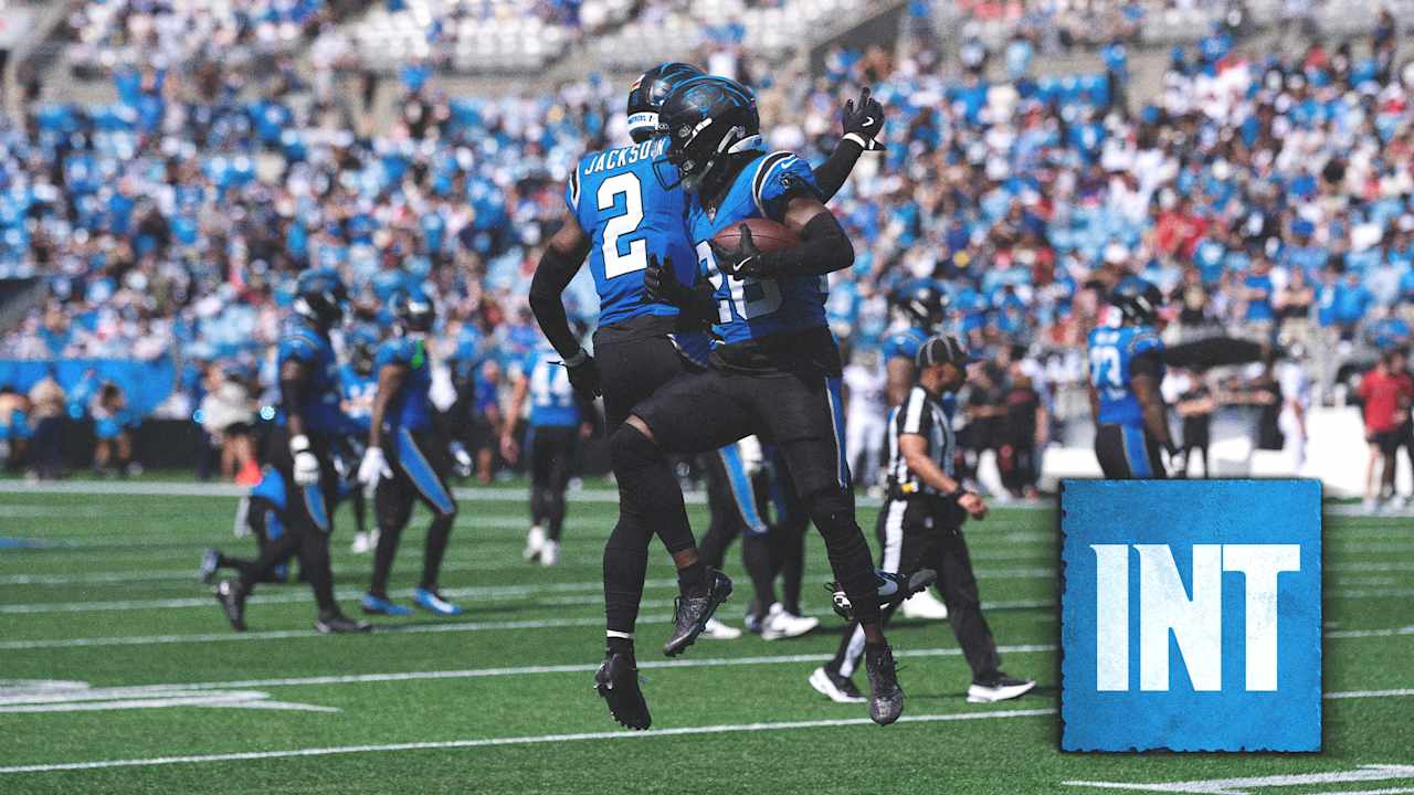 Chau Smith-Wade intercepts Michael Penix Jr. for a Panthers touchdown