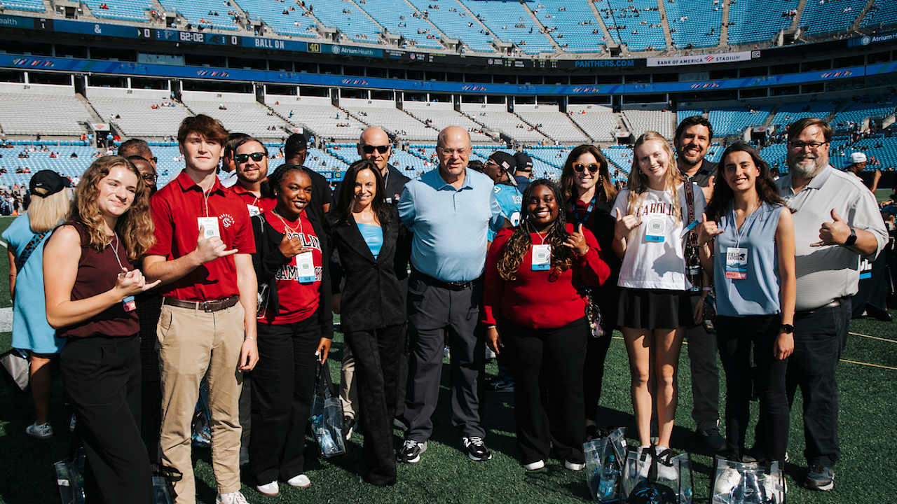 PHOTOS: 2024 Tepper Scholars Attend Panthers Game
