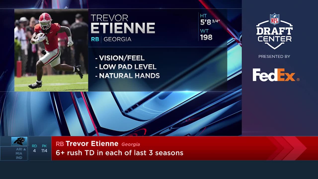Panthers select Trevor Etienne with No. 114 pick in 2025 draft