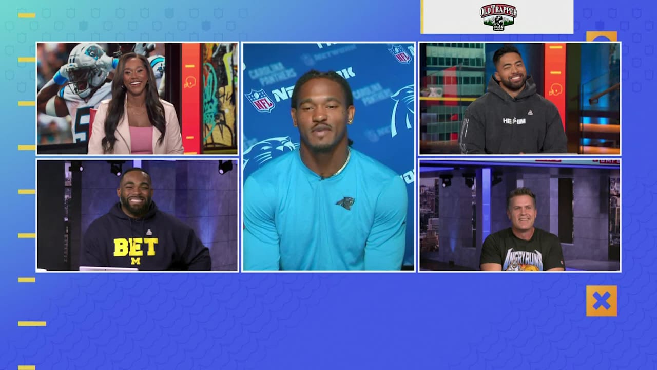 Panthers RB Rico Dowdle joins 'GMFB' and reacts to his 'Angry Runs' win
