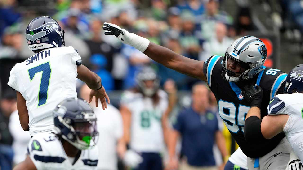 Batting down passes has become a Derrick Brown specialty