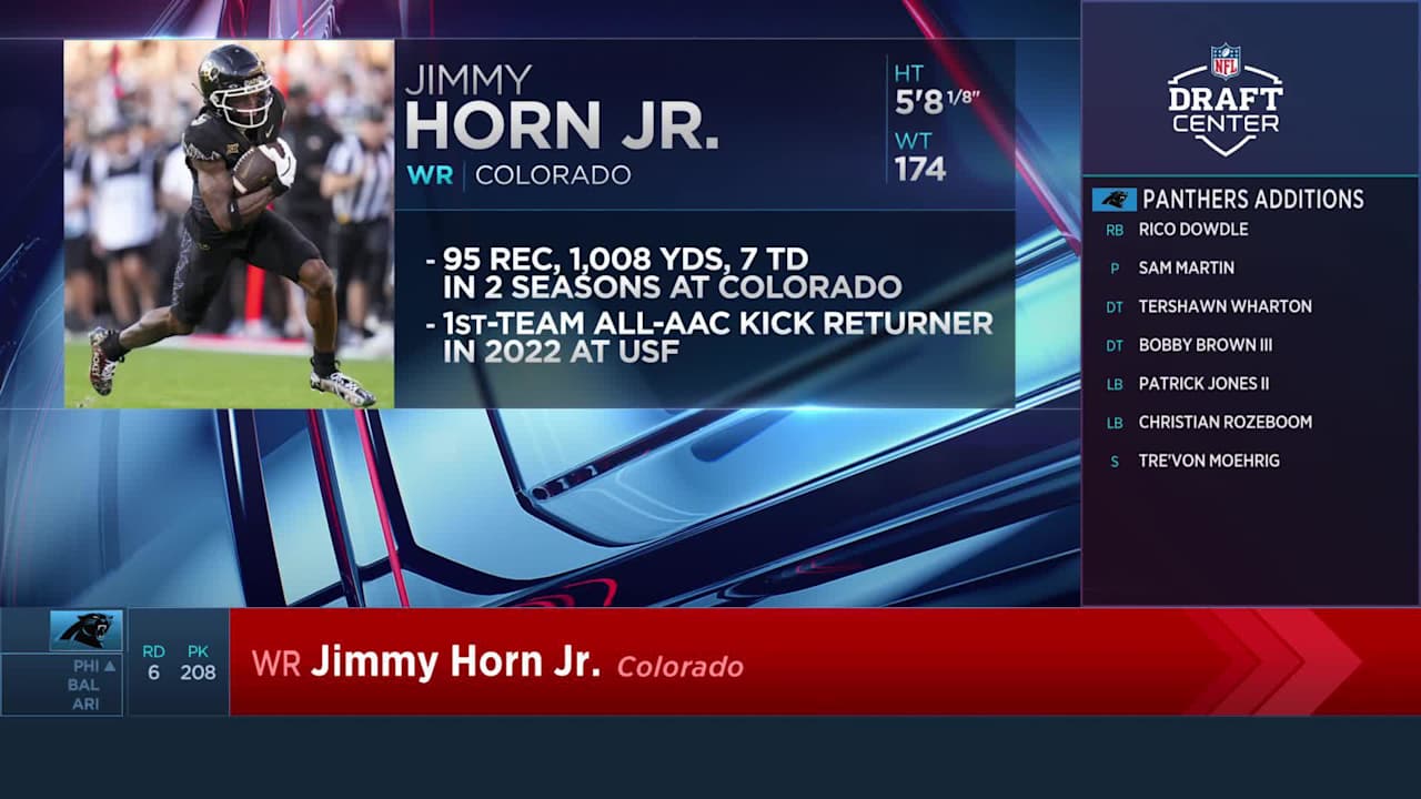 Panthers select Jimmy Horn Jr. with No. 208 pick in 2025 draft