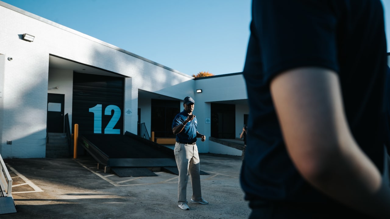 PHOTOS: Panthers, USAA visit the Marine Recruiting Station in Charlotte