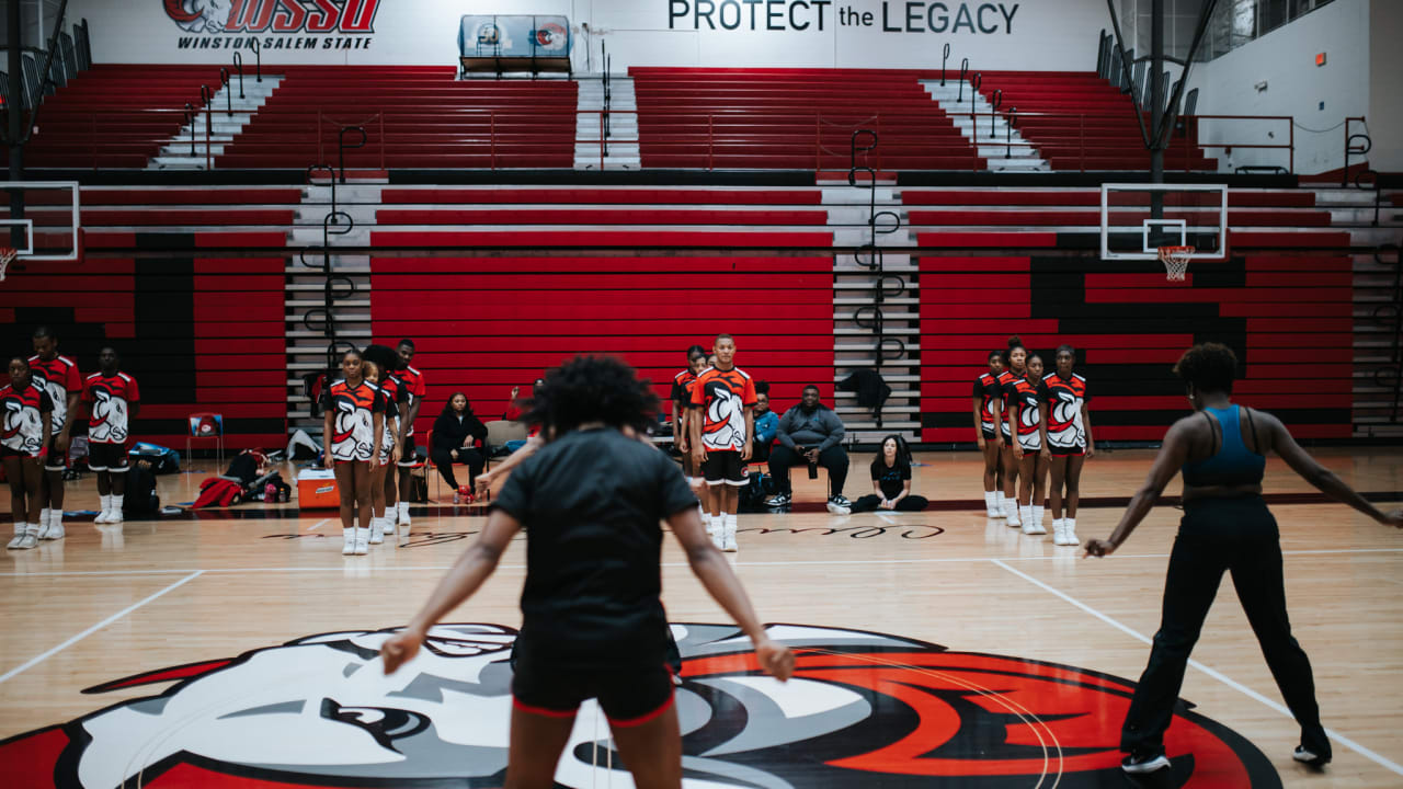 TopCats x Winston Salem State University joint practice
