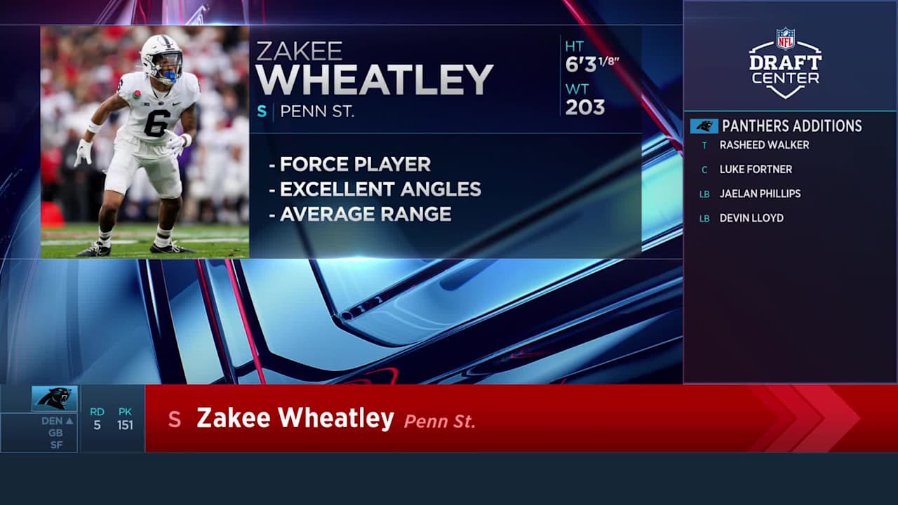 Panthers select Zakee Wheatley with No. 151 pick in 2026 draft