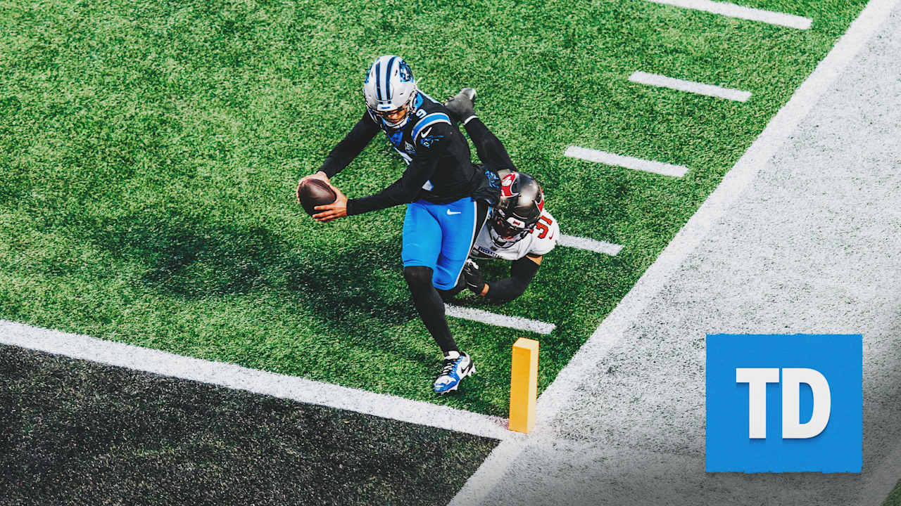 Bryce Young takes it to the end zone on a 10-yard run vs. Tampa Bay