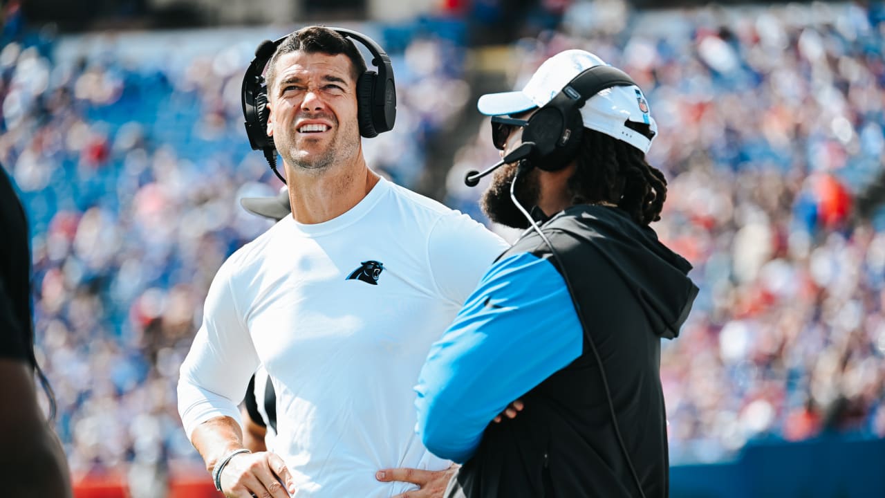 Which button is this? Three Panthers coaches learn what it's like to ...