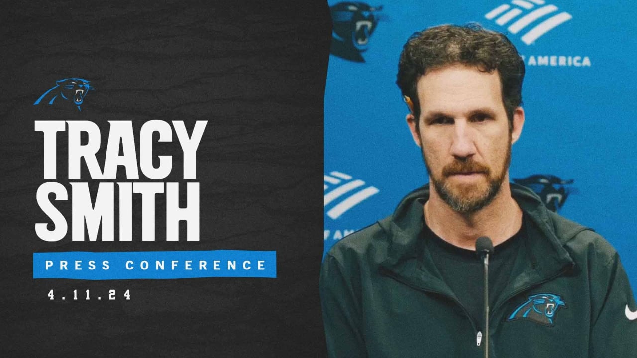 Tracy Smith addresses the media