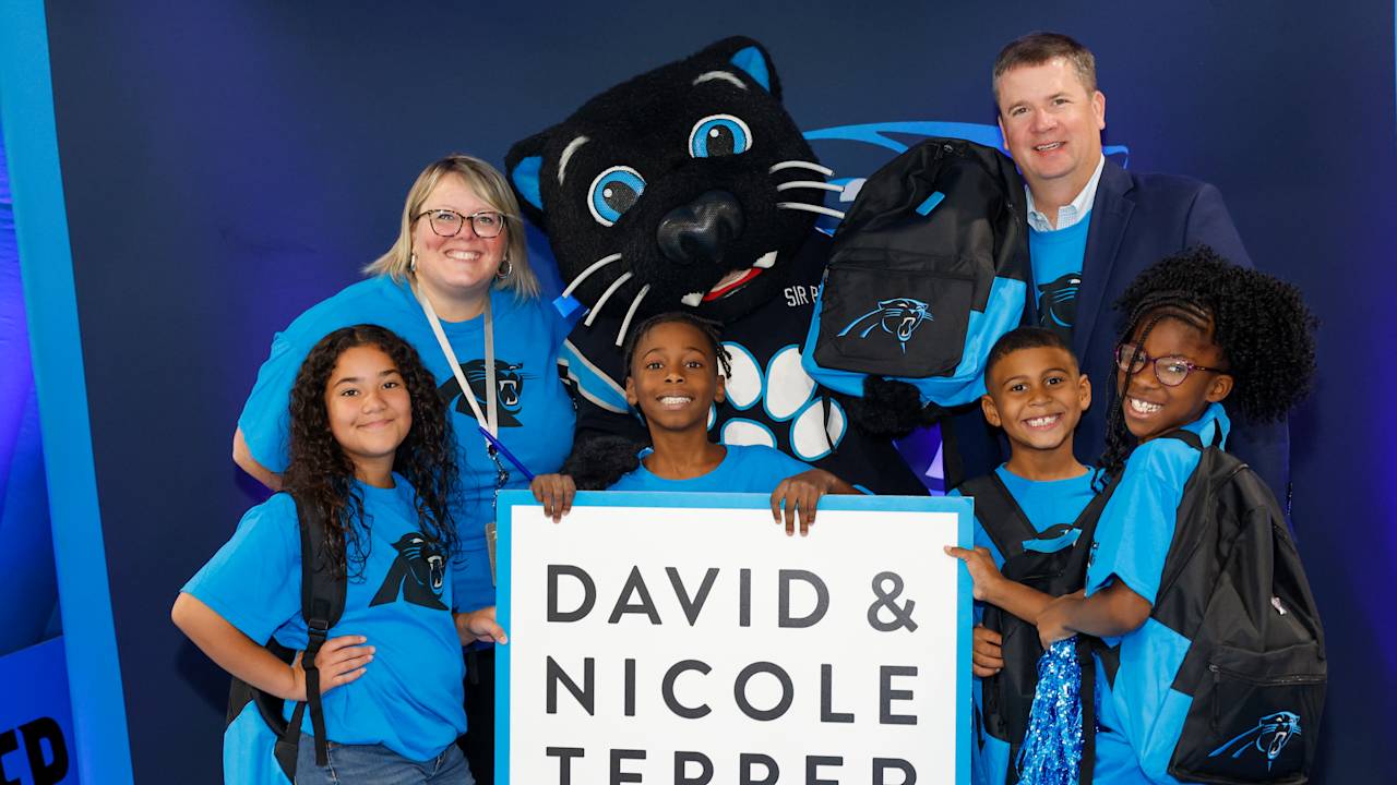 PHOTOS: Panthers Host Backpack Pep Rally in Union County, NC