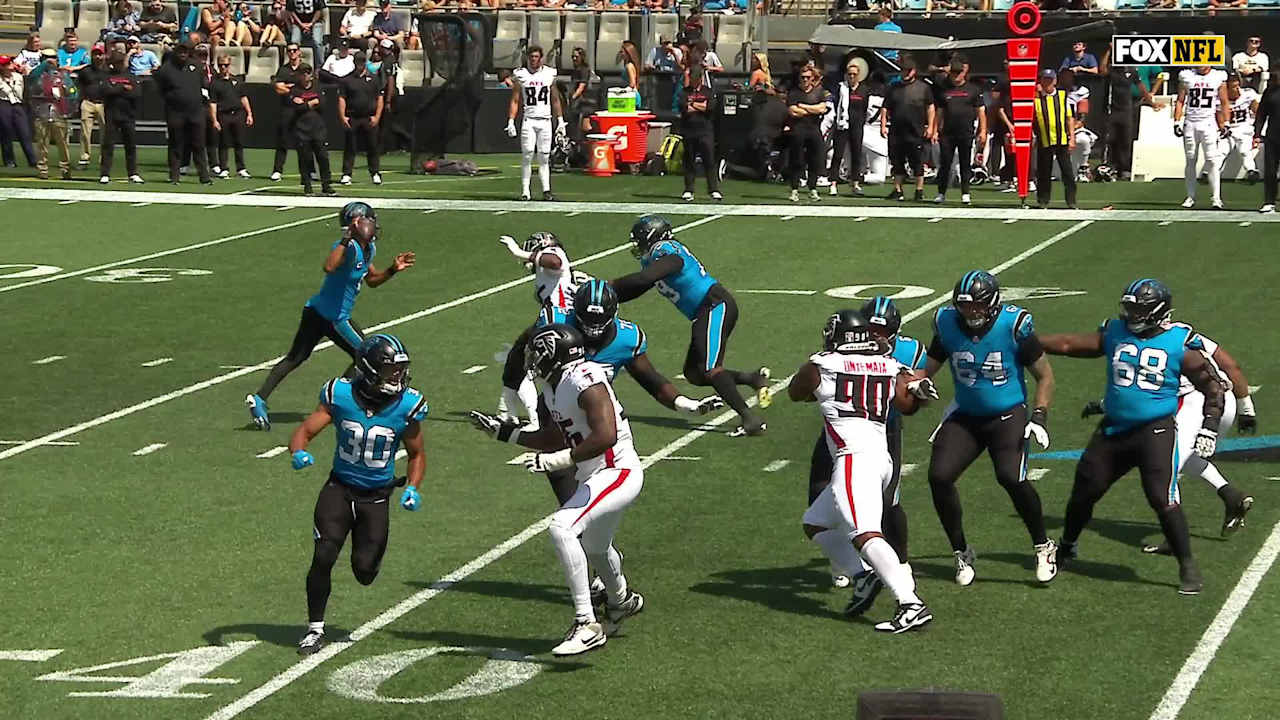 Bryce Young connects with Brycen Tremayne for a first down