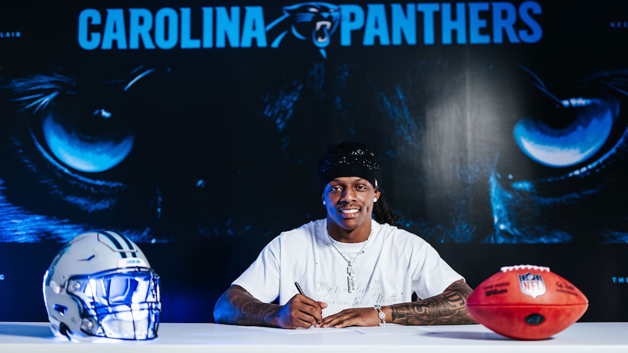 PHOTOS: Jaycee Horn signs his new Panthers contract