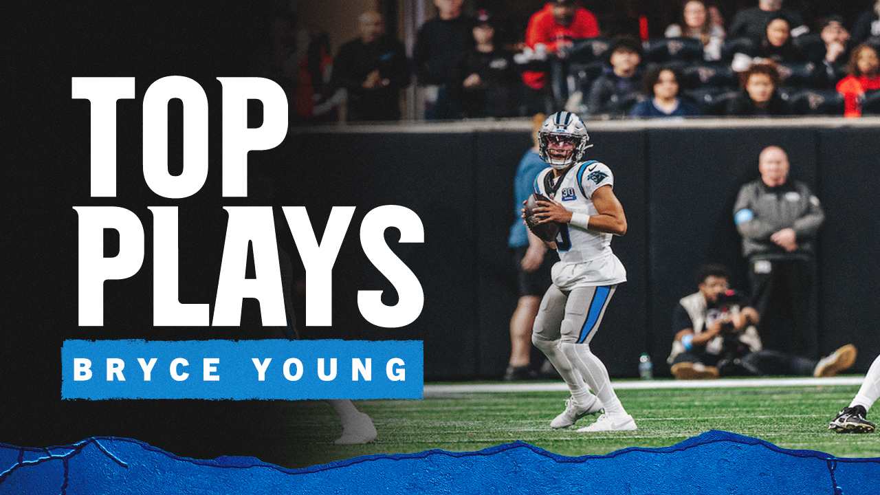 Bryce Young's best plays from 5-TD game vs. Falcons Week 18