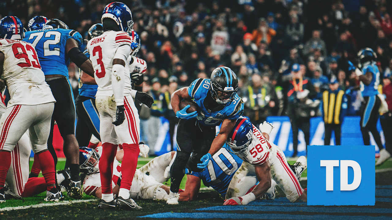 Chuba Hubbard plunges into end zone to extend Panthers' lead over ...