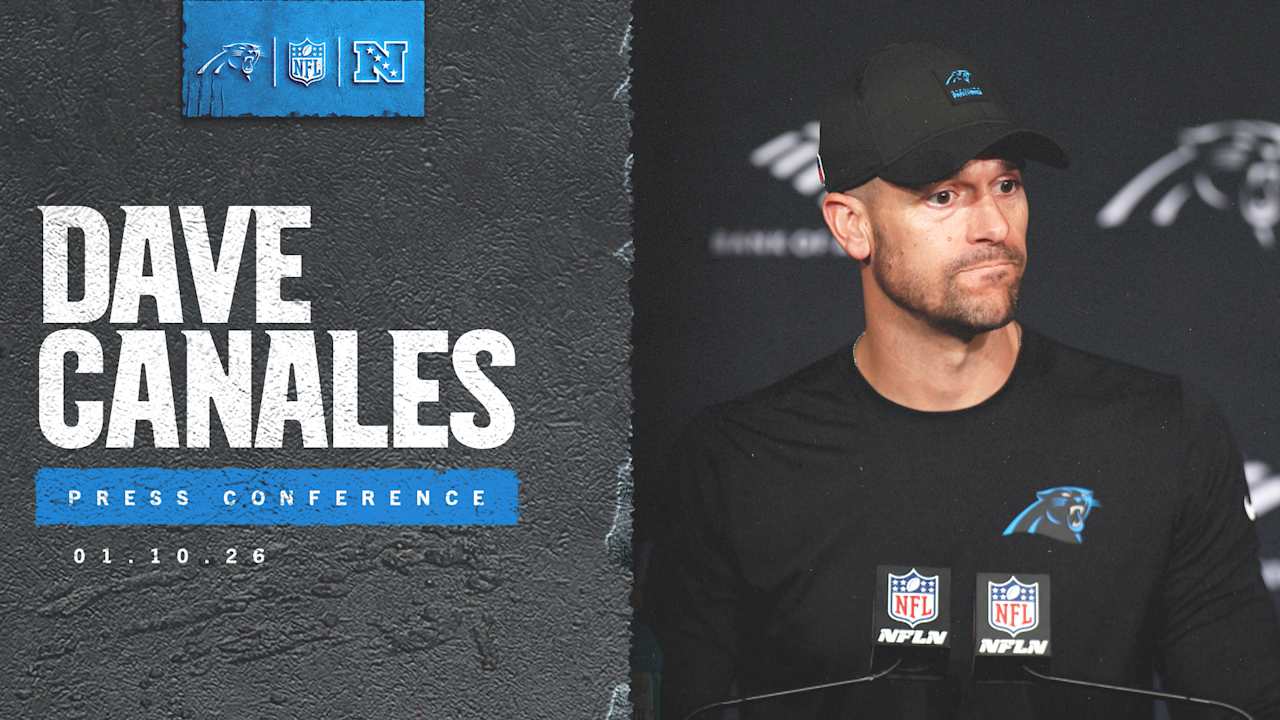 Dave Canales speaks after Wild Card game against Rams
