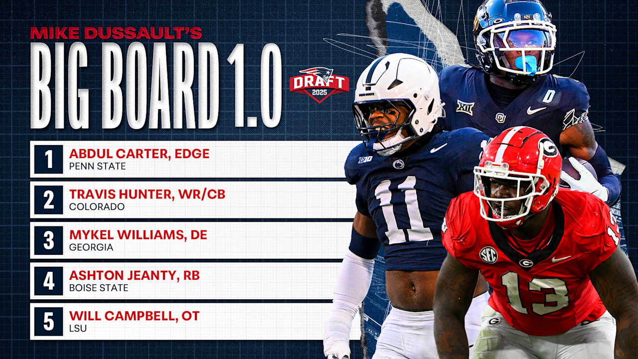 Deuce's Patriots Big Board 2025: Top 50 Draft Fits
