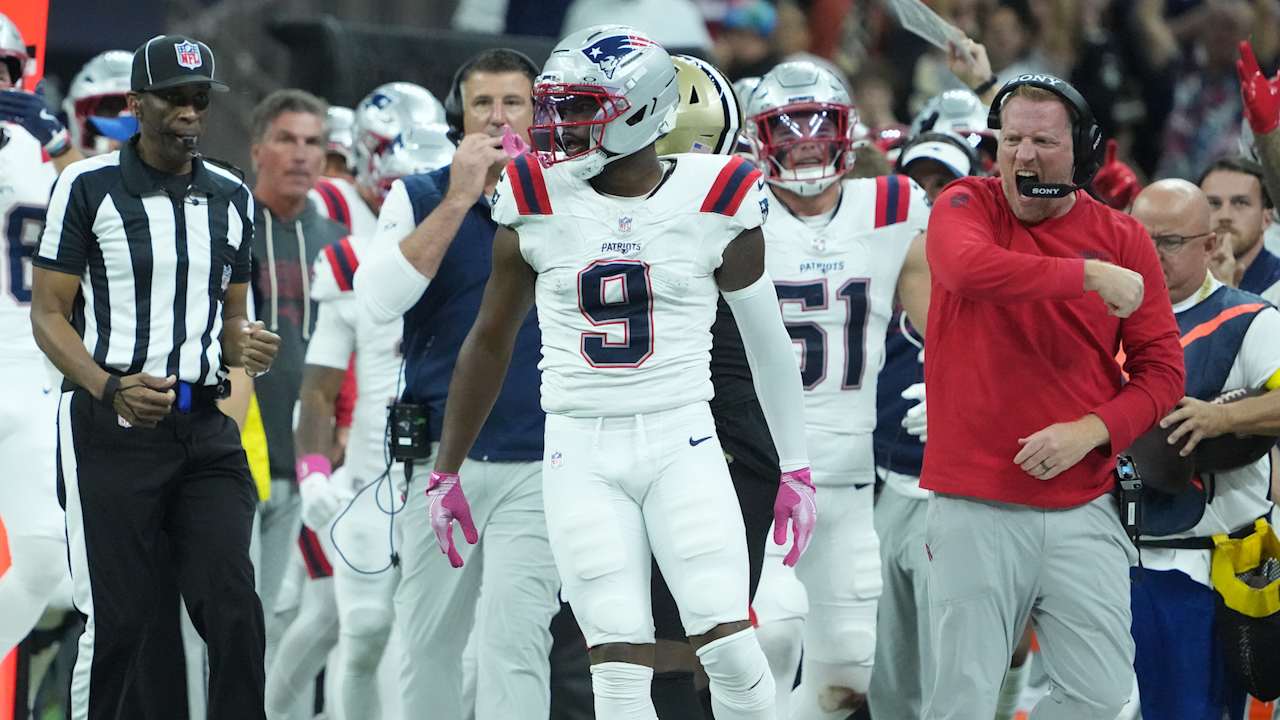 Drake Maye's 21-yard pass to Kayshon Boutte seals Patriots' win over Saints