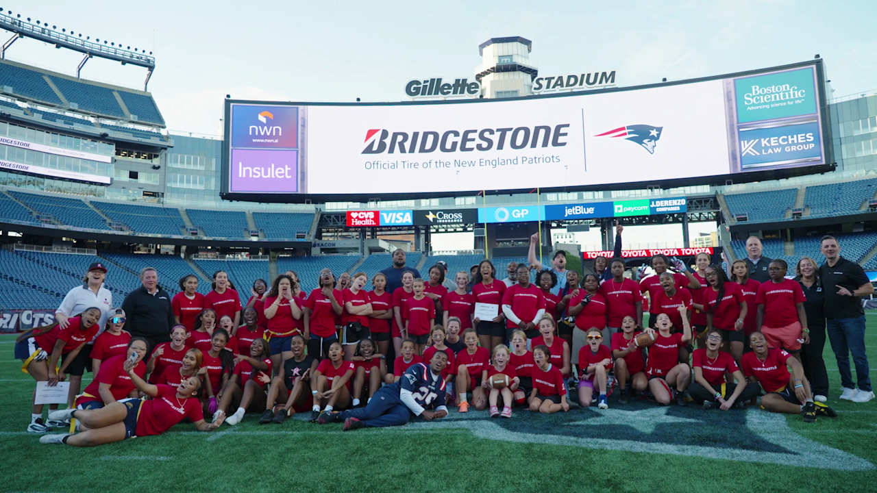 DeMario Douglas & Bridgestone Host Girls Flag Football Players at ...