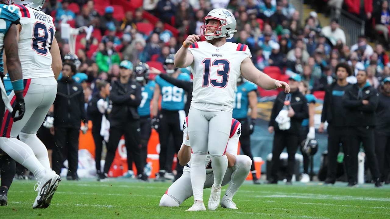 Joey Slye's 41-yard FG extends Patriots' lead to 10 in London