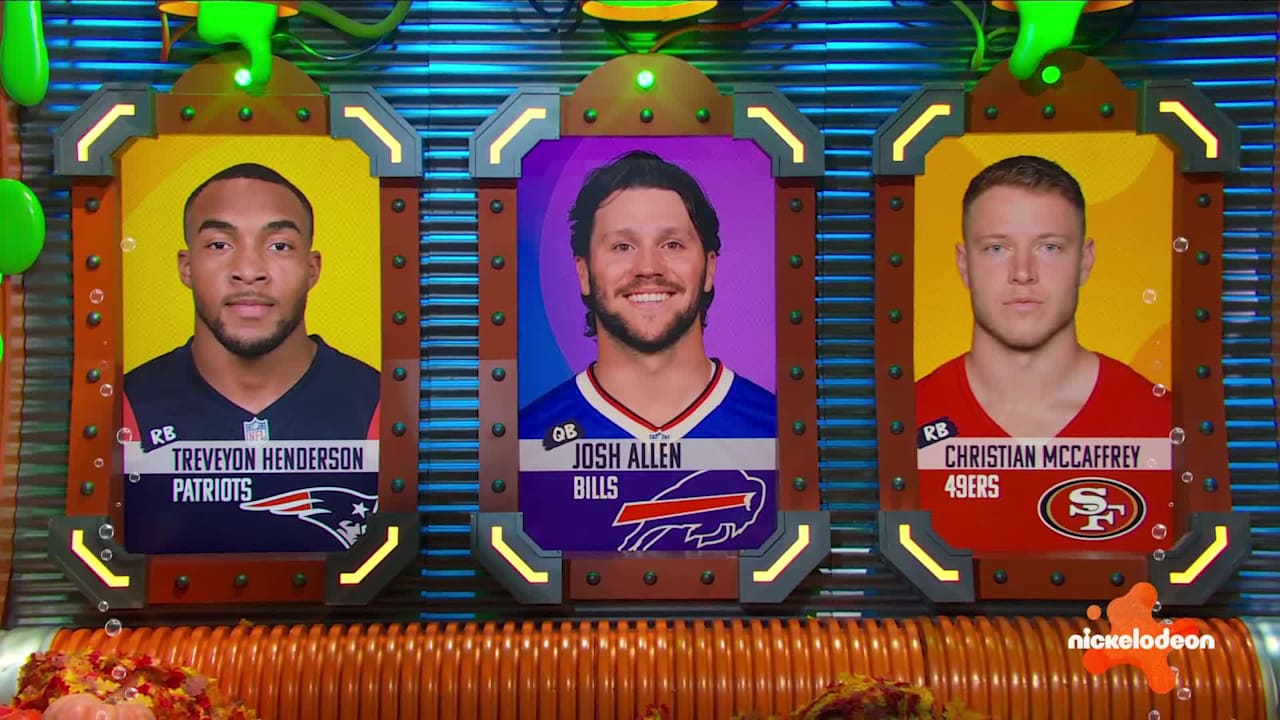 Sandy Cheeks announces TreVeyon Henderson as NVP of Week 11 'NFL Slimetime'