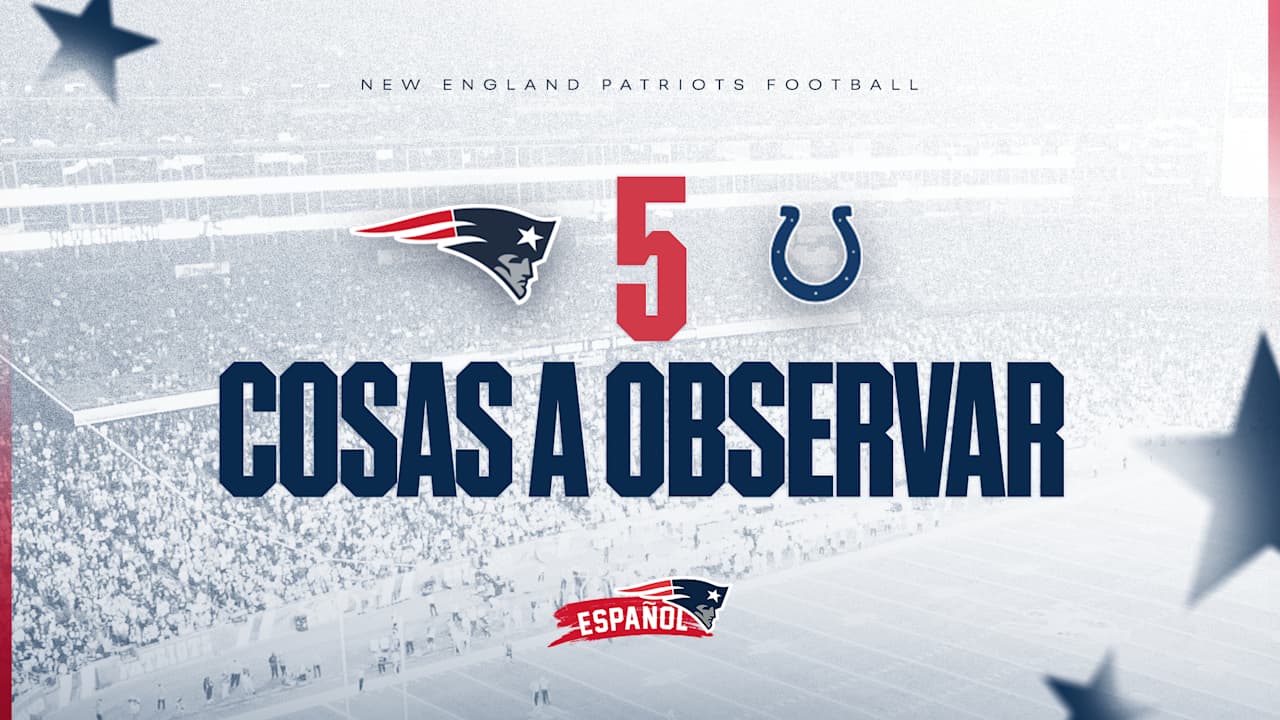 Patriots vs Colts: Observaciones a realizar