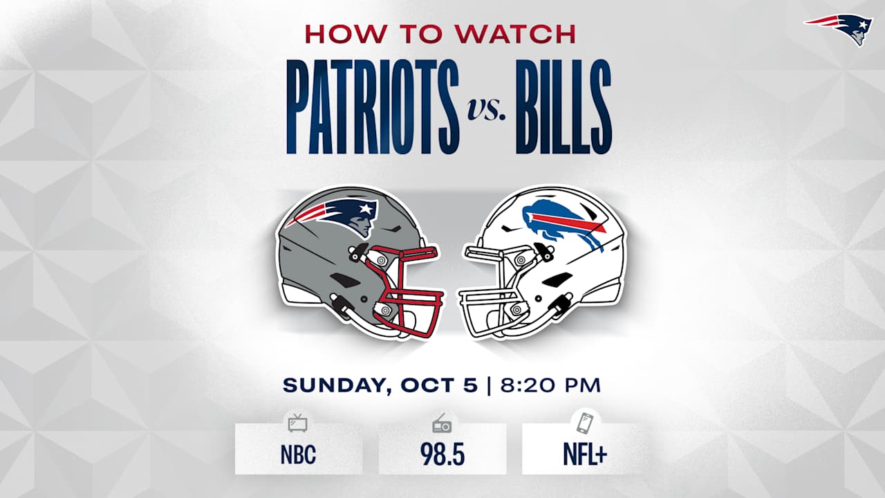 How to Watch/Listen: Patriots at Bills