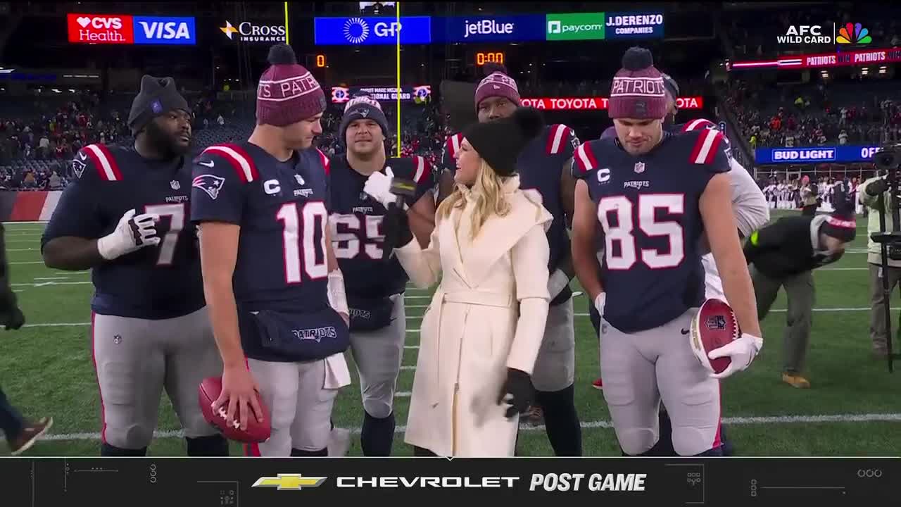 Drake Maye and Hunter Henry Postgame Interview