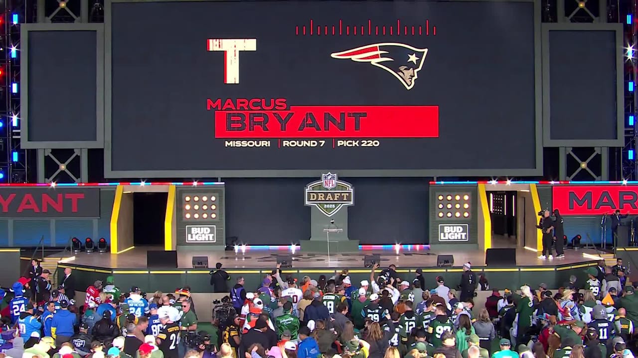 Patriots select Marcus Bryant with No. 220 pick in 2025 draft