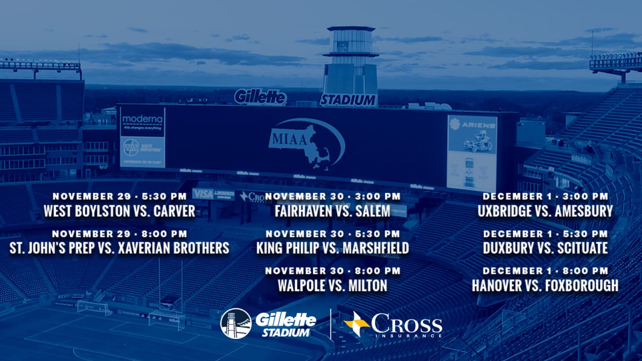 MIAA State Football Championships at Gillette Stadium to be Streamed ...