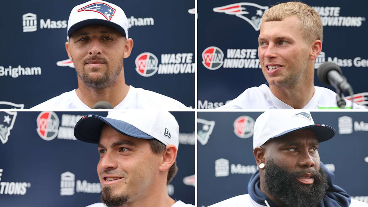 Parmer Romo, Morgan Moses, Kyle Williams, Efton Chism III and Austin ...