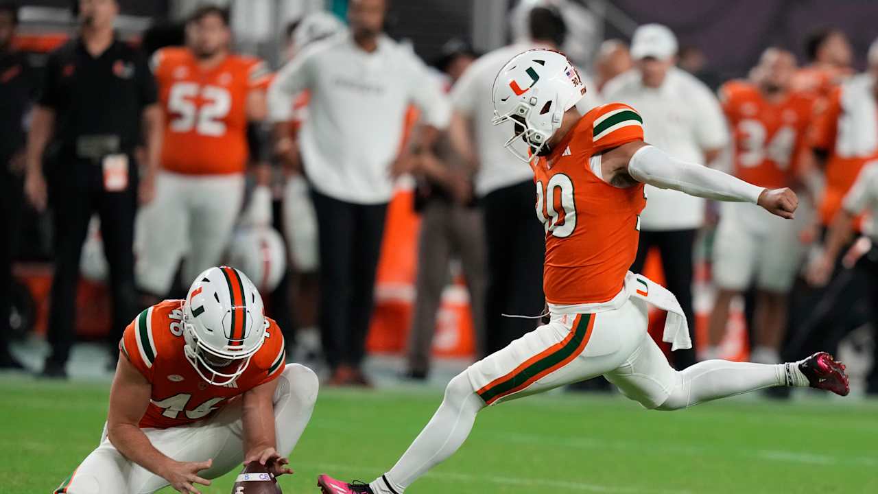 Photos: Patriots sixth round pick Andres Borregales in action